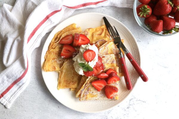 Corn Flour Crepes - Professor Torbert's Orange Corn
