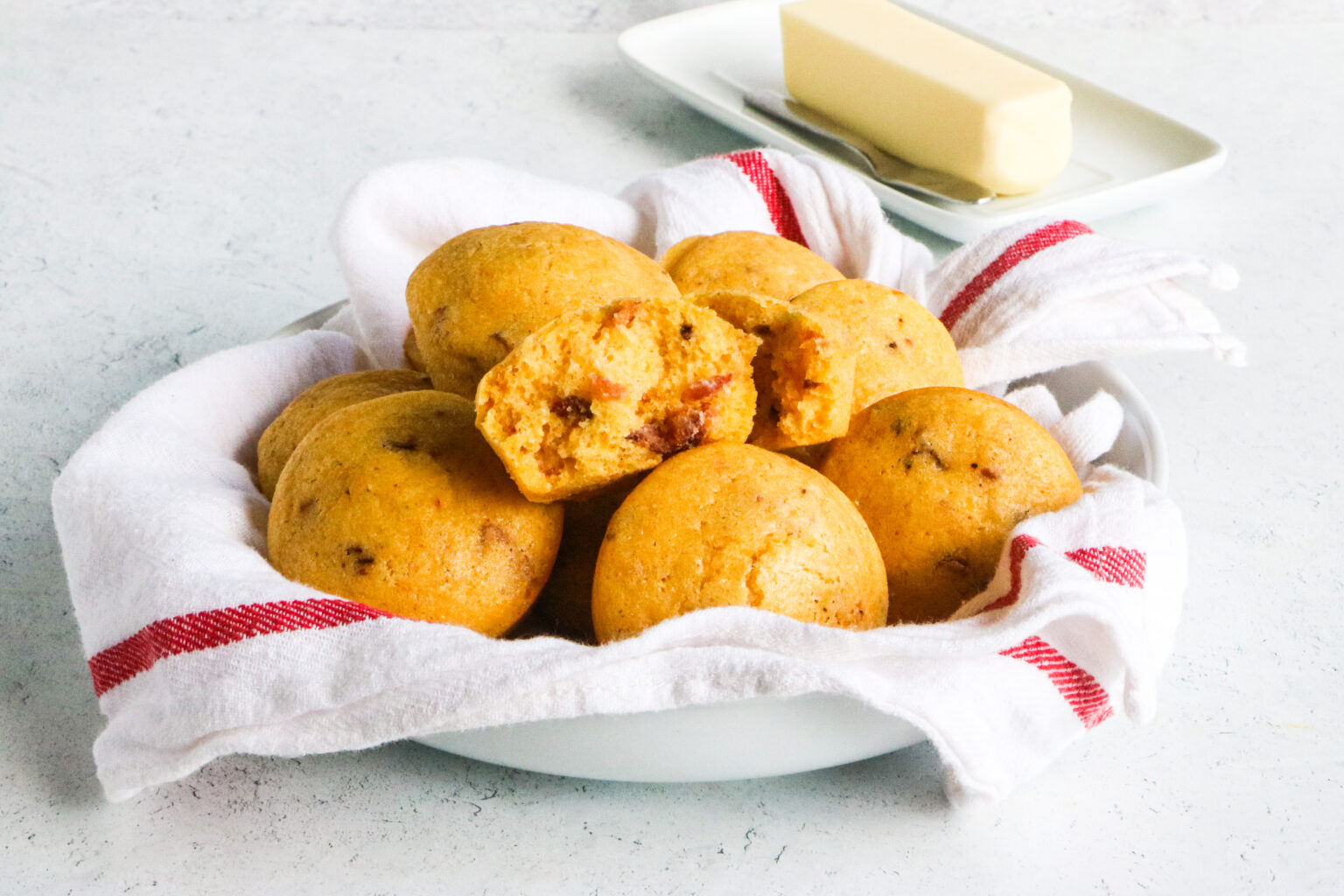 Bacon and Onion Muffins - Professor Torbert's Orange Corn