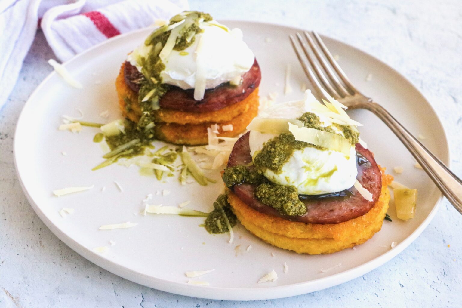 Italian Style Eggs Benedict - Professor Torbert's Orange Corn